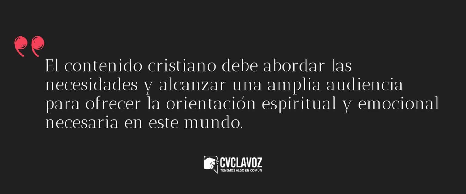 ¿Qué significa crear contenido cristiano? - CVCLAVOZ