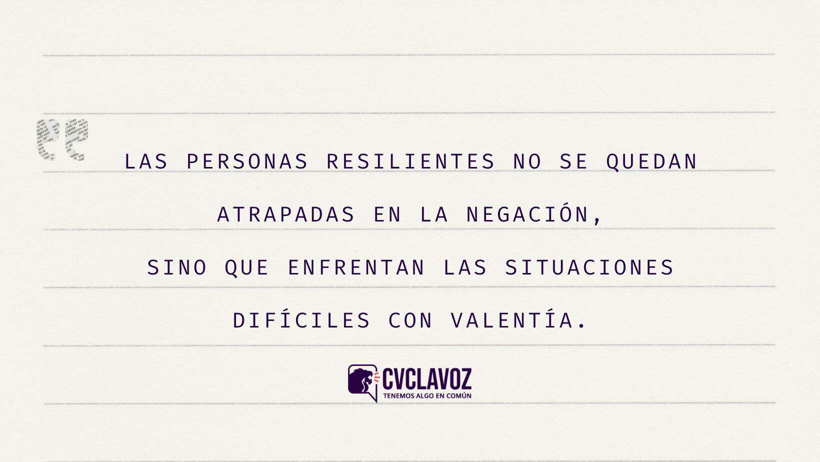 5 señales de que eres una persona resiliente - CVCLAVOZ